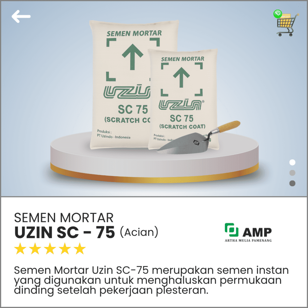 Semen mortar MU 301 PlasterPlus | Artha Mulia Pamenang